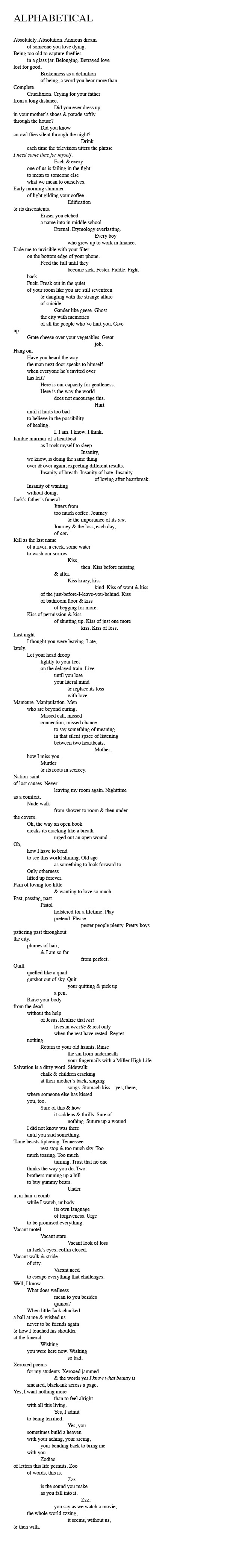 Poetry by Devin Kelly | The James Franco Review